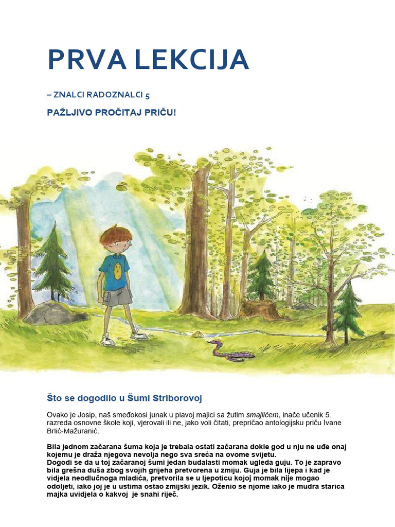 Znalci Radoznalci 5 PRVA LEKCIJA | PDF