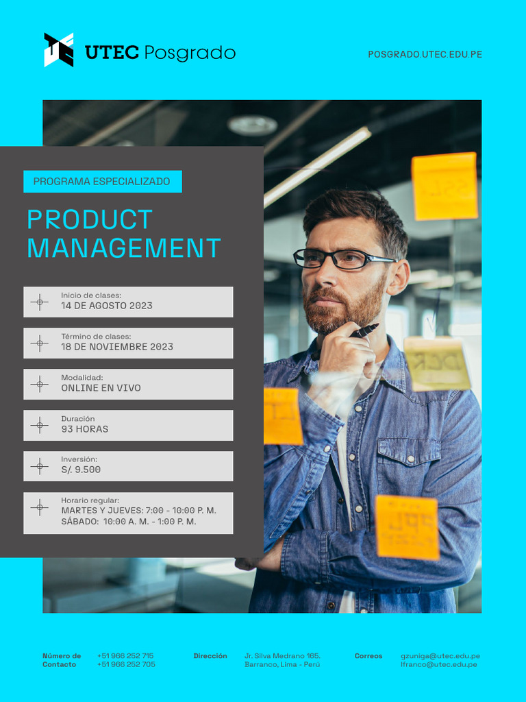 Brochure Programa Product Management | PDF | Videotelefonía | Business