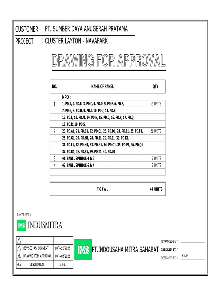 Drawing For Approval Layton No 1 SMP 10 | PDF | Power Engineering ...