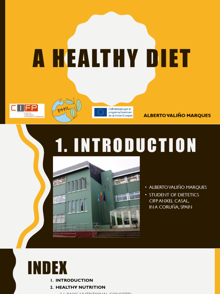A Healthy Diet | PDF | Nutrients | Nutrition
