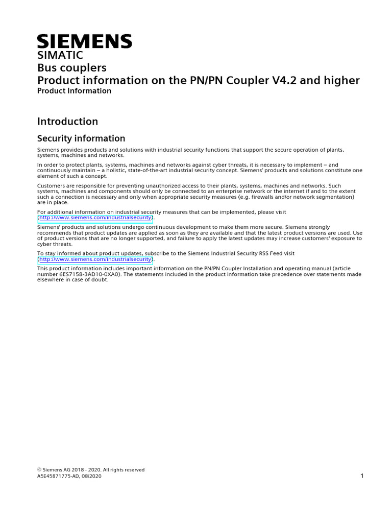pn_pn_coupler_hardware_product_info_en-US_en-US | PDF | Computer Networking | Computing
