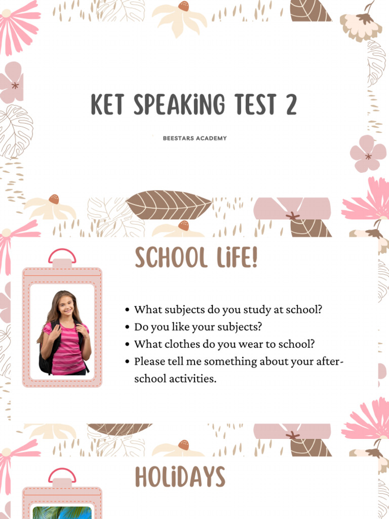 Ket Speaking Test 2 | PDF