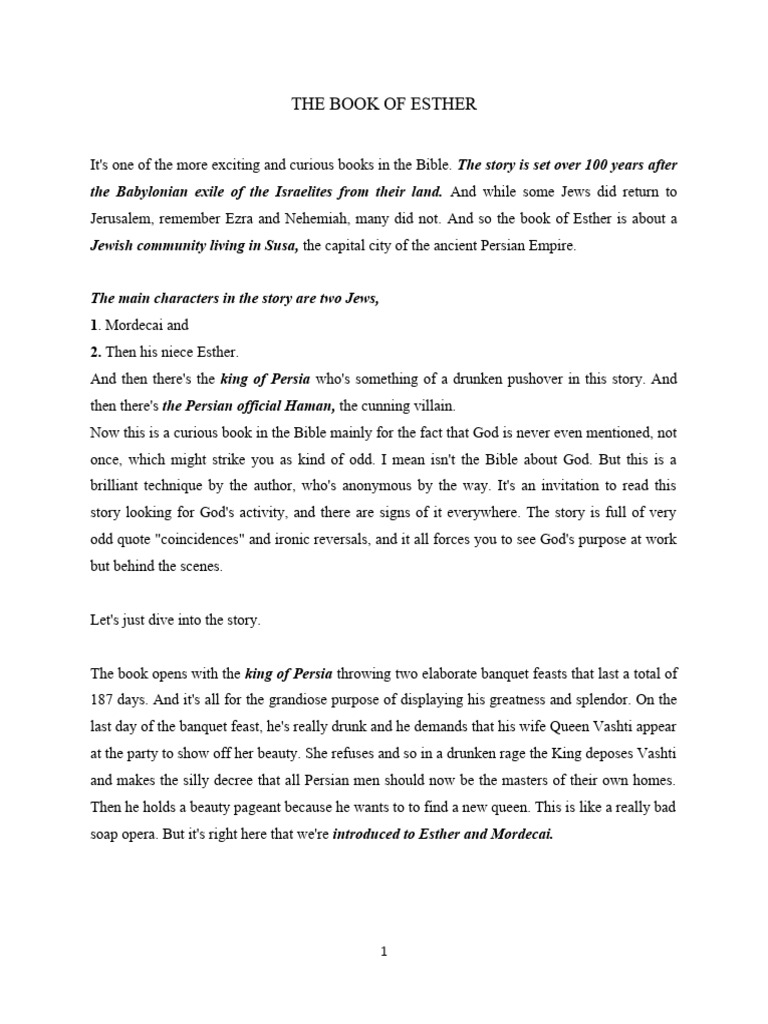 14 THE BOOK OF Esther | Download Free PDF | Esther | Old Testament Books