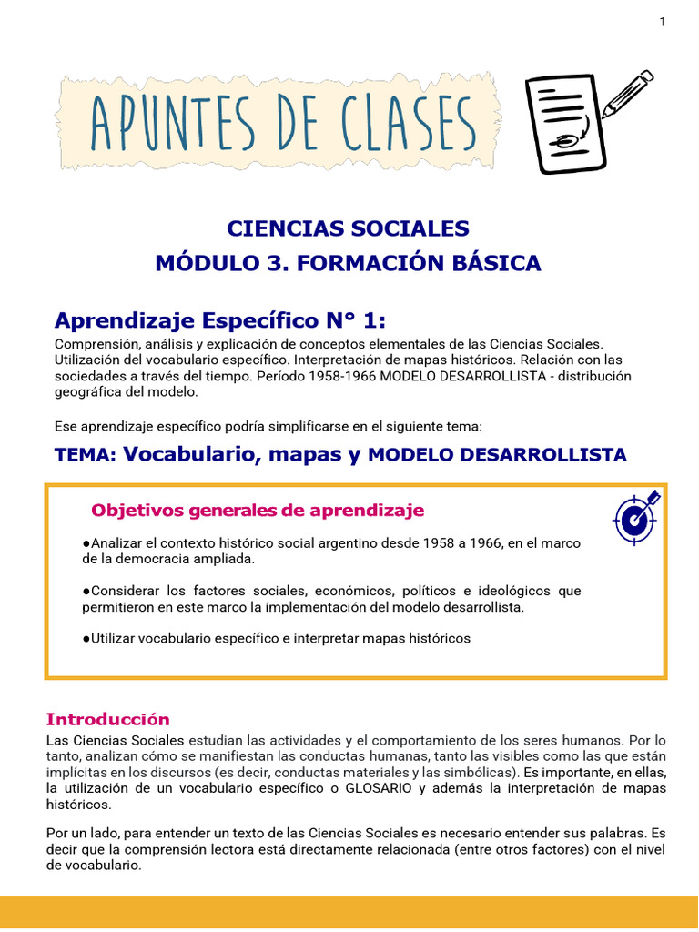 Ap1 - FB - M3 - Ciencias Sociales - Material Descargable | PDF | Argentina