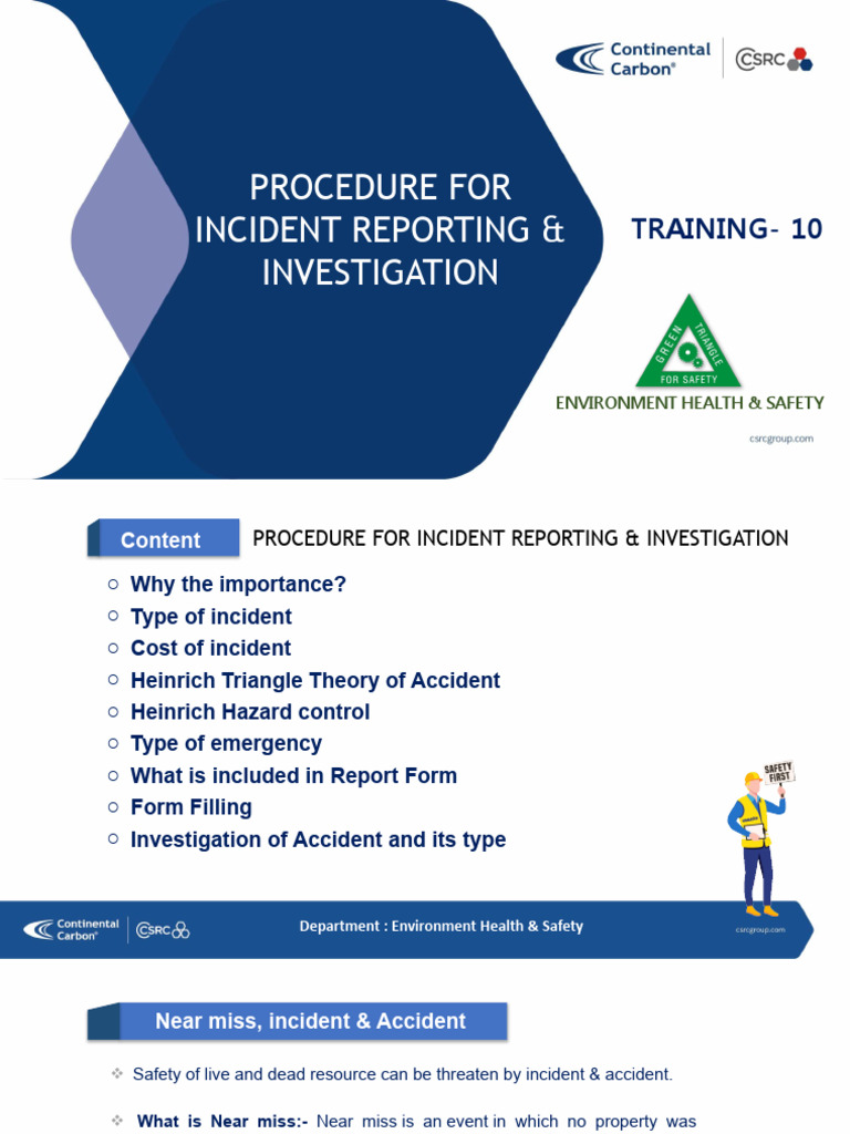 Incident Reporting & Investigation Guide | PDF | Occupational Safety ...