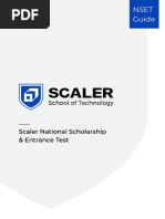 Scaler NSET Prep Kit | PDF | Reading Comprehension | Mathematics