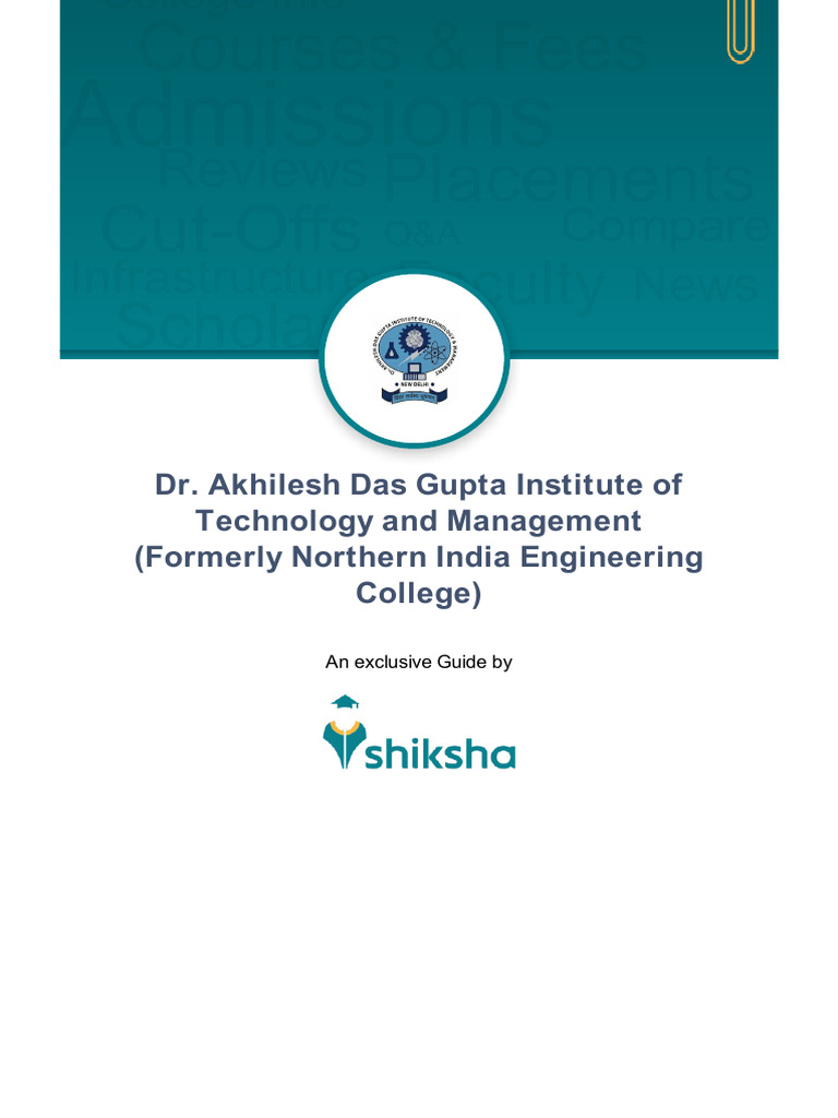 DR Akhilesh Das Gupta Institute of Technology and Management Formerly ...