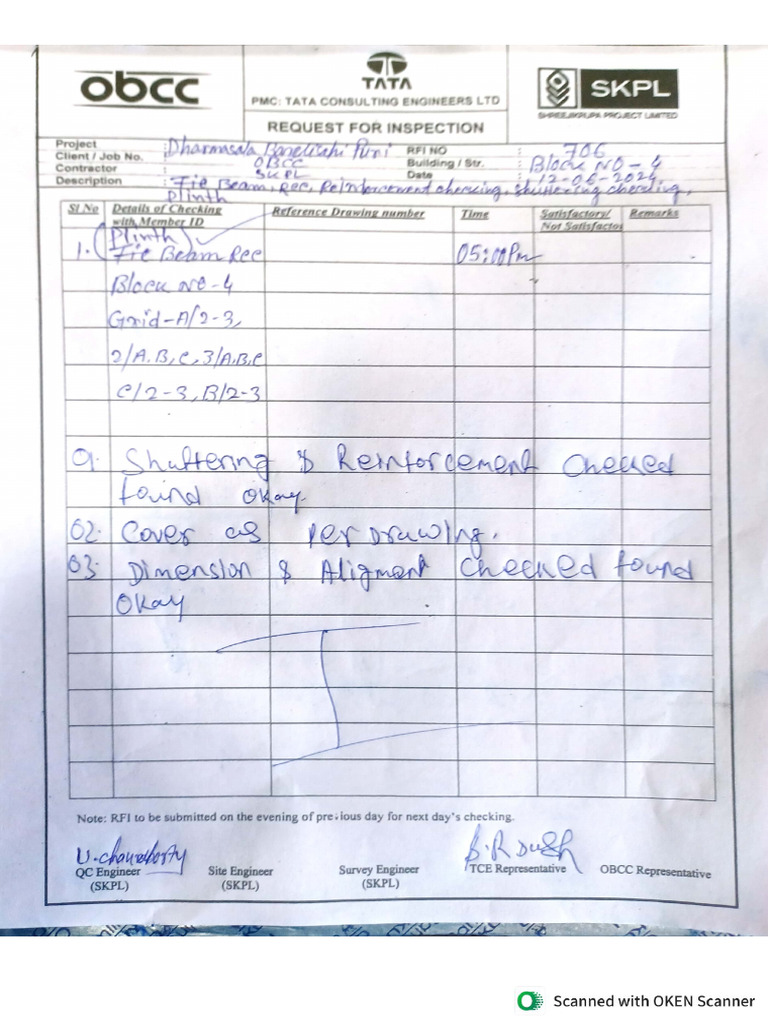 Block-4 Plinth Beam RCC Grid-A2-3 2A, B, C, 3A, A, B, C, C2-3, B2-3 RFI ...