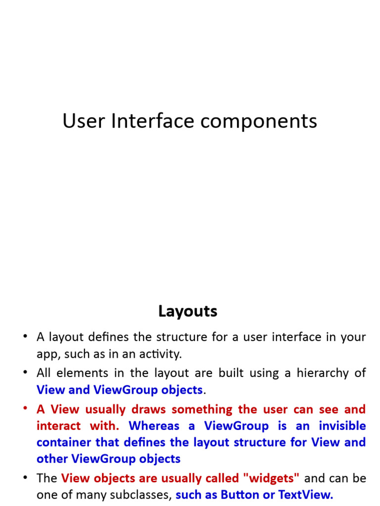 Lay Out | PDF | Android (Operating System) | Graphical User Interfaces