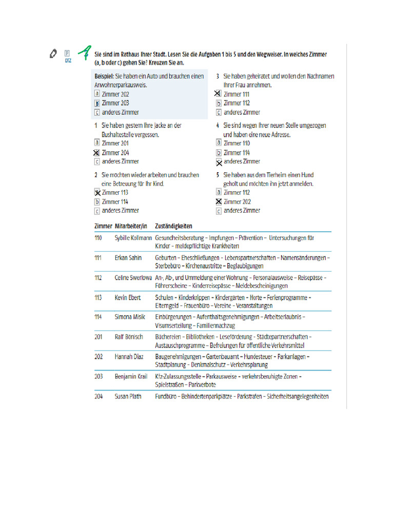 Lesen 1-5 DTZ Aus Netzwerk Neu B1 | PDF