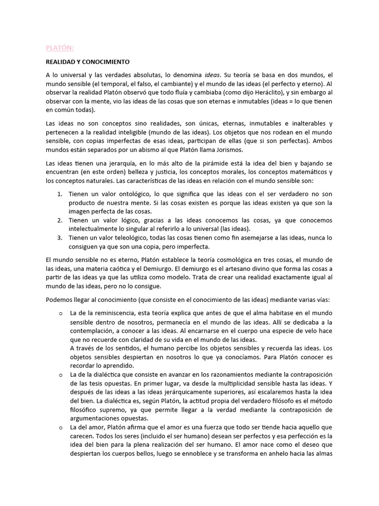 Edad Antigua y Medieval EVAU | PDF | Platón | Alma