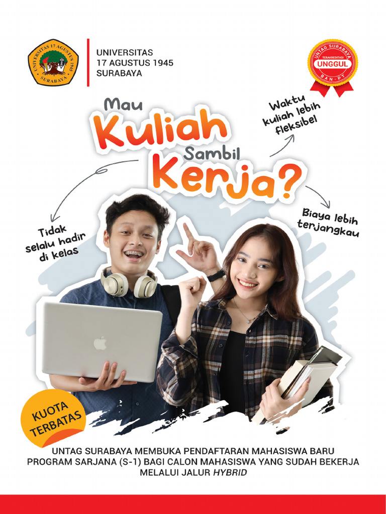 Brosur Jalur Hybrid Untag Surabaya1 | PDF
