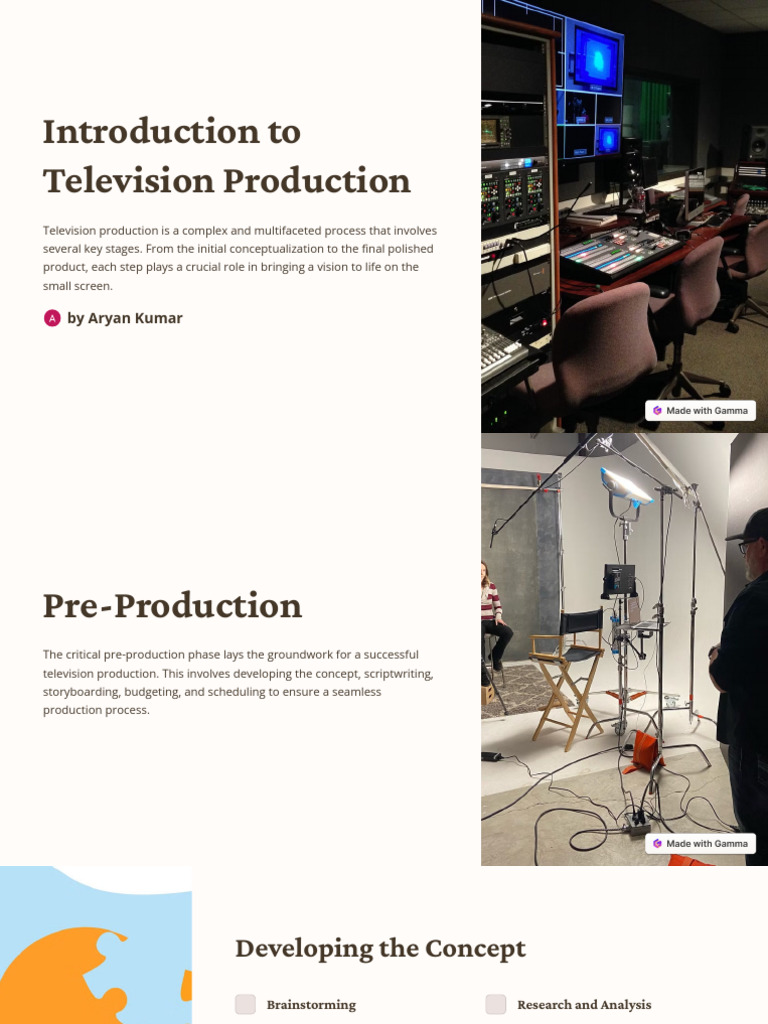 Introduction-to-Television-Production | PDF | Screenwriting