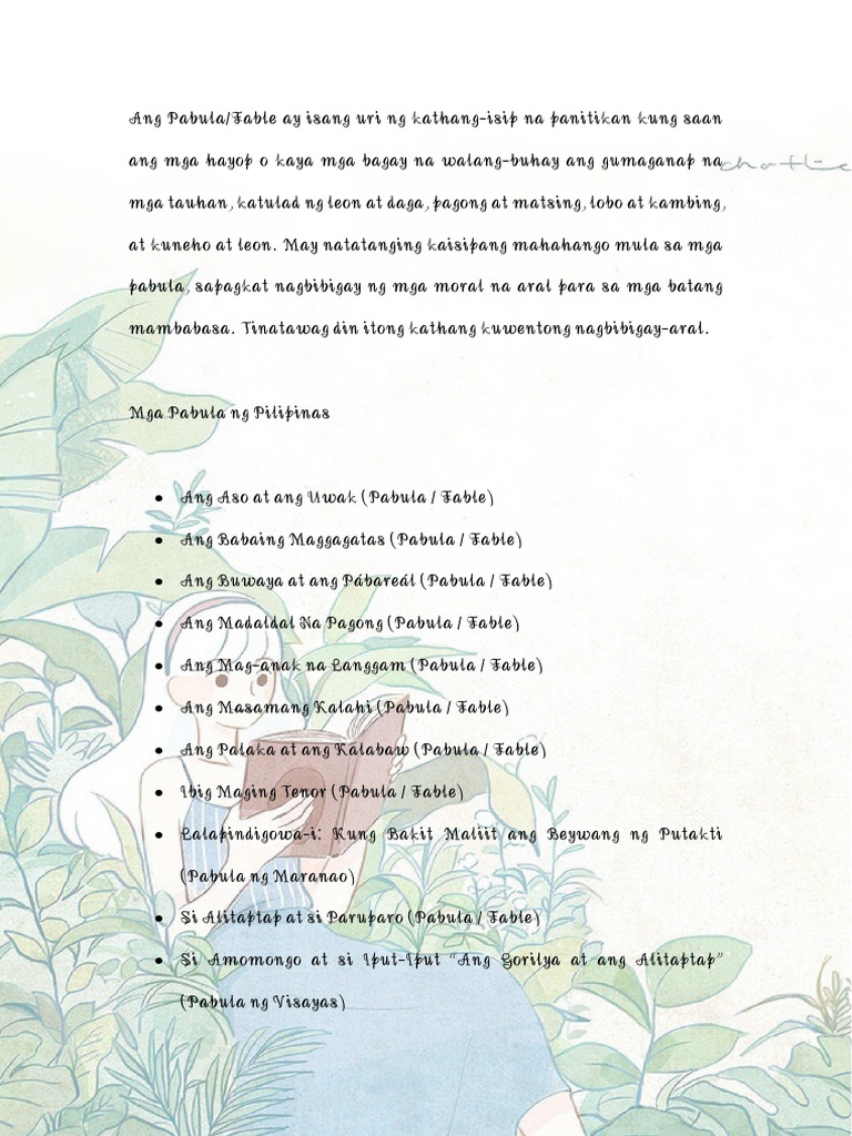 Ang Pabula Ay i-WPS Office | PDF