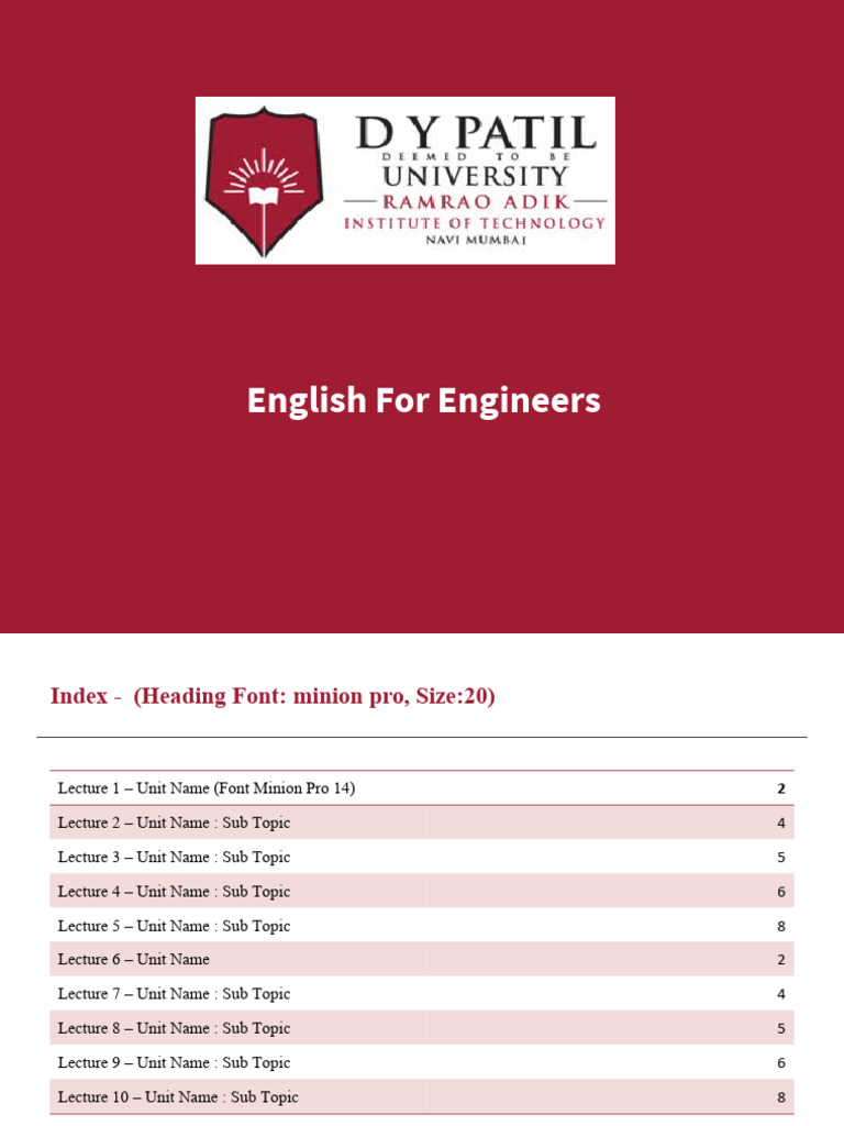 FE - English For Engineers - Module 1 - Verbal Method | PDF | Career ...
