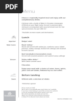 Qatar Airways Economy Class Menu 2024 | PDF | Drink | Lunch