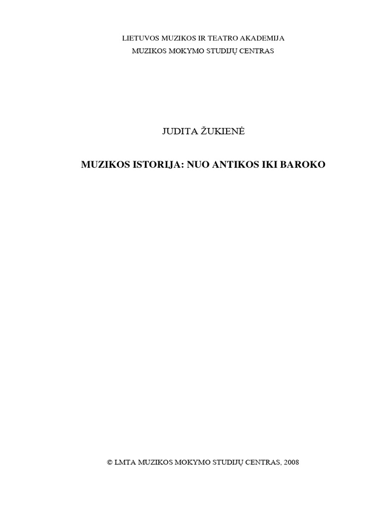 Judita Žukienė Antika I | PDF
