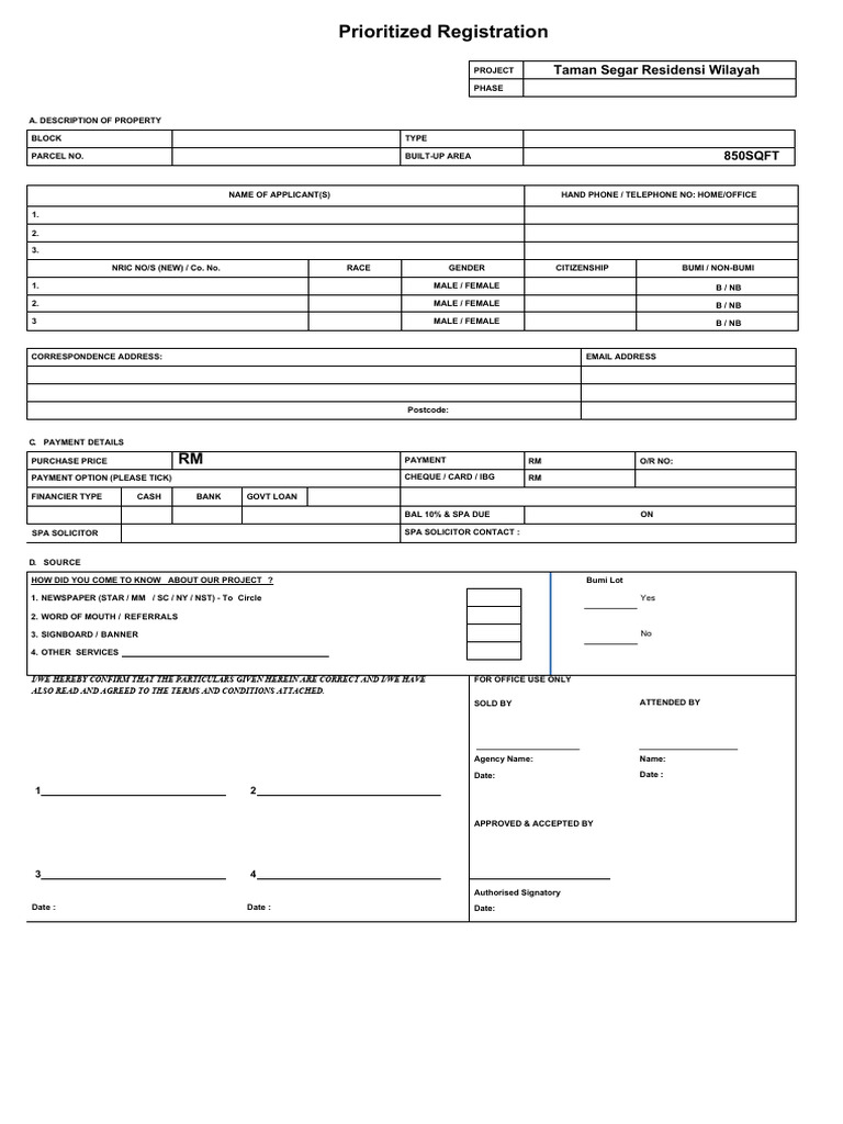 Taman Segar RMM | PDF | Personal Finance | Banking