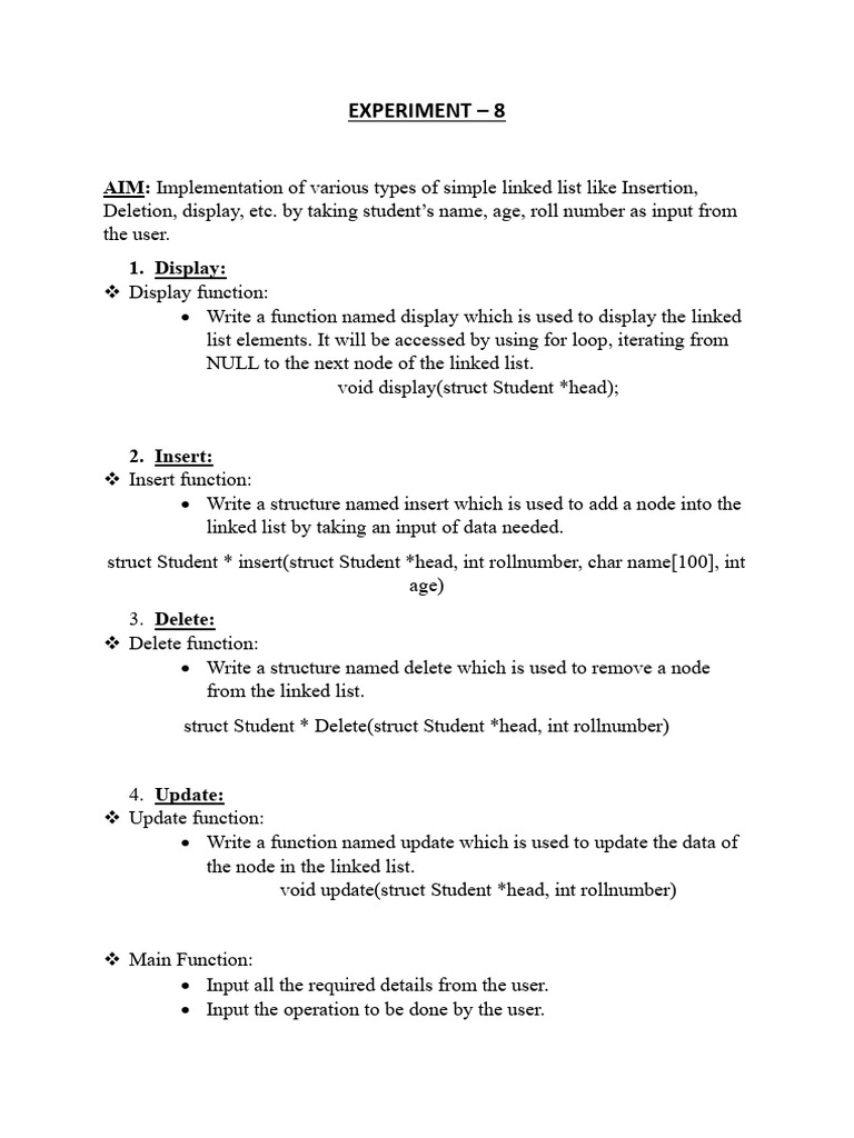 Linked List | PDF | Computer Science | Computer Data Linked List | PDF | Computer Science | Computer Data