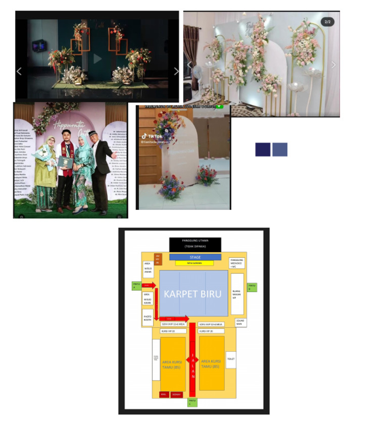 Denah Acara Dan Dekor Photobooth | PDF