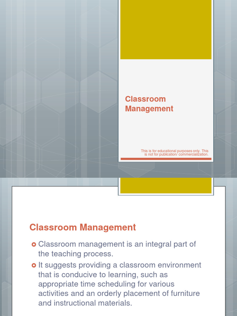 Classroom Management | PDF | Classroom Management | Classroom
