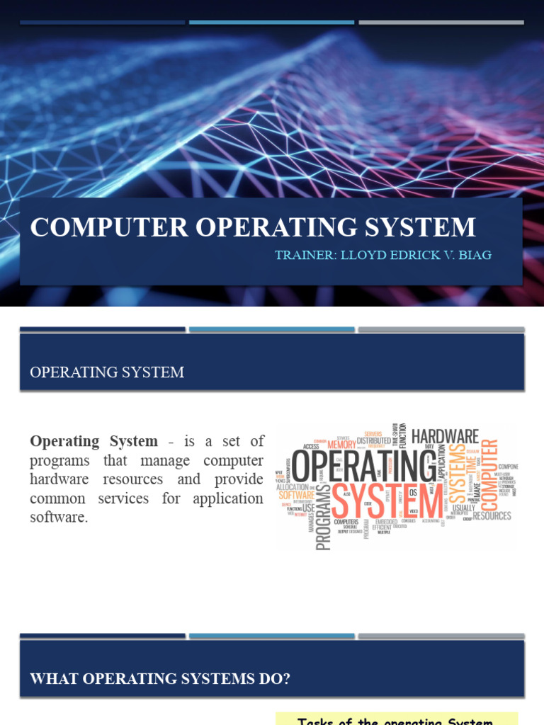 Overview of Computer Operating Systems | PDF | Operating System | Android (Operating System)