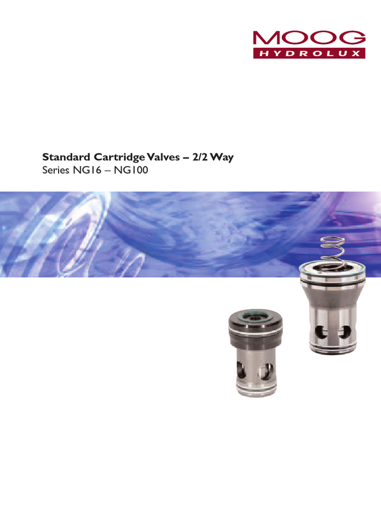 Moog Hydrolux Cartridge Valve Overview | PDF | Valve | Viscosity