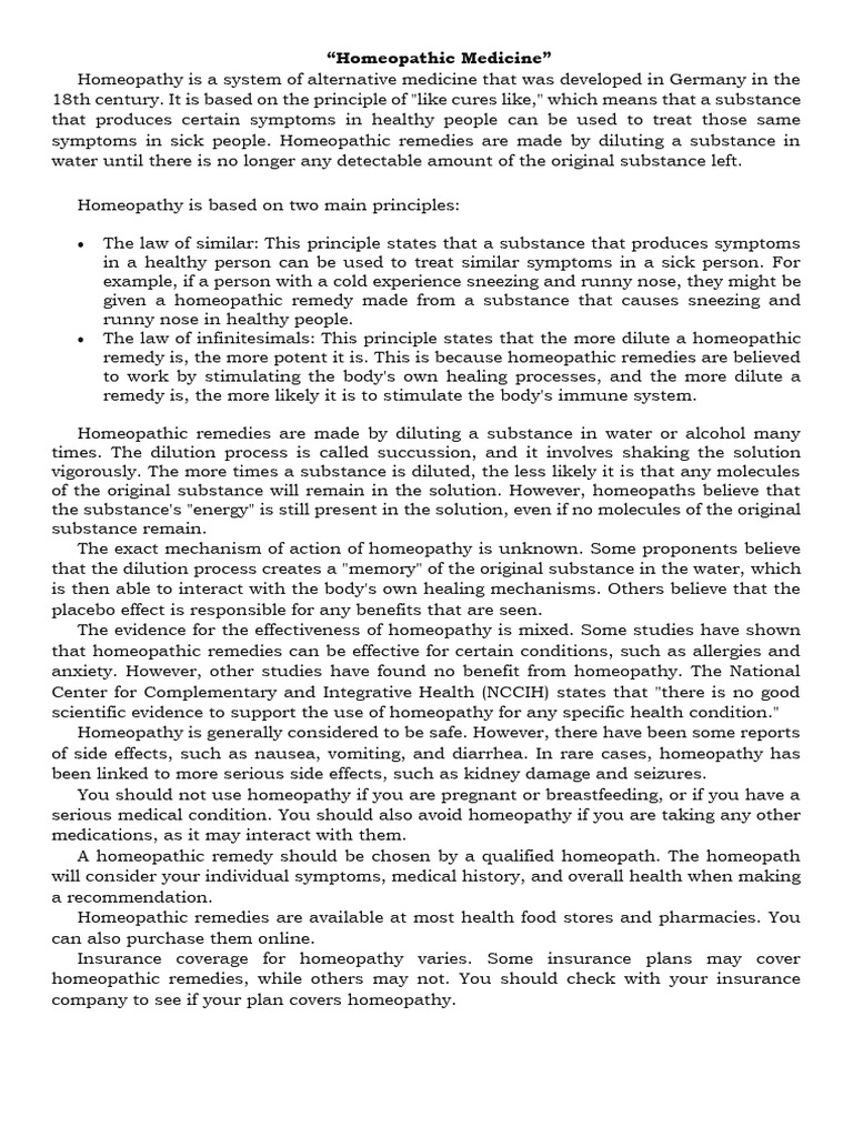 Wala Lang | Download Free PDF | Homeopathy | Alternative Medicine