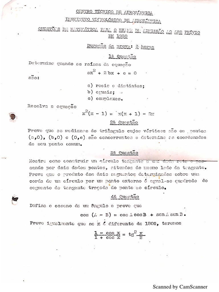 ITA_20Matem_C3_A1tica_201950_20_281_29_20resol | PDF | Equações ...