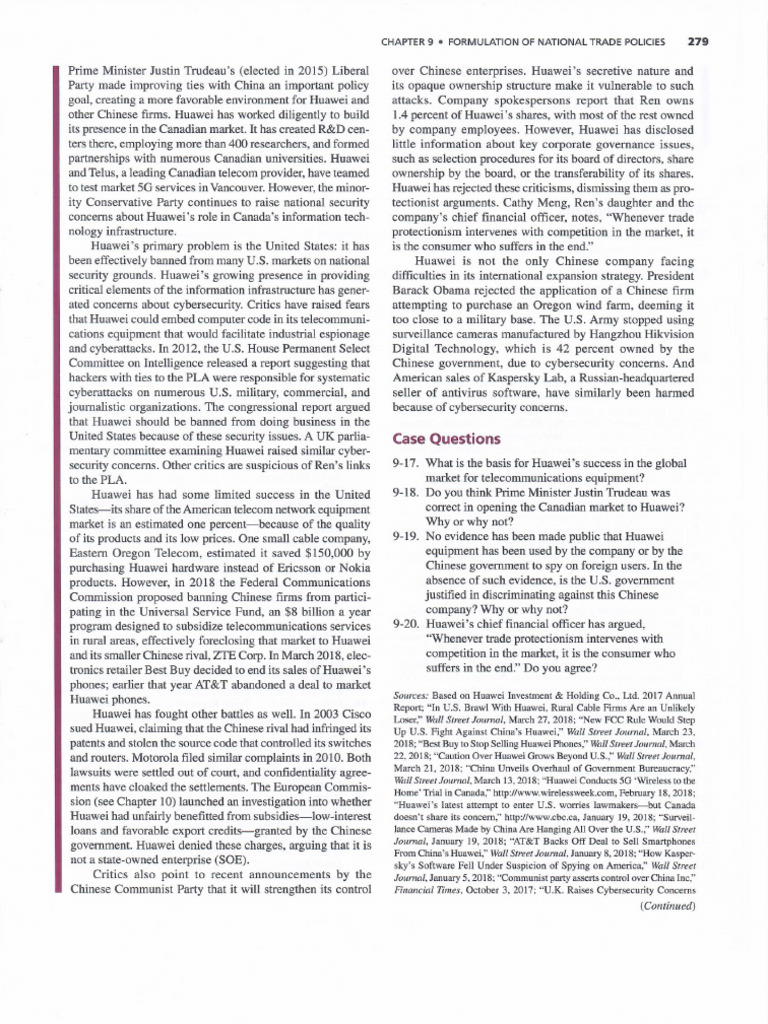 Tutorial 5 Which Way For Huawei Case Study (Page 2) | PDF