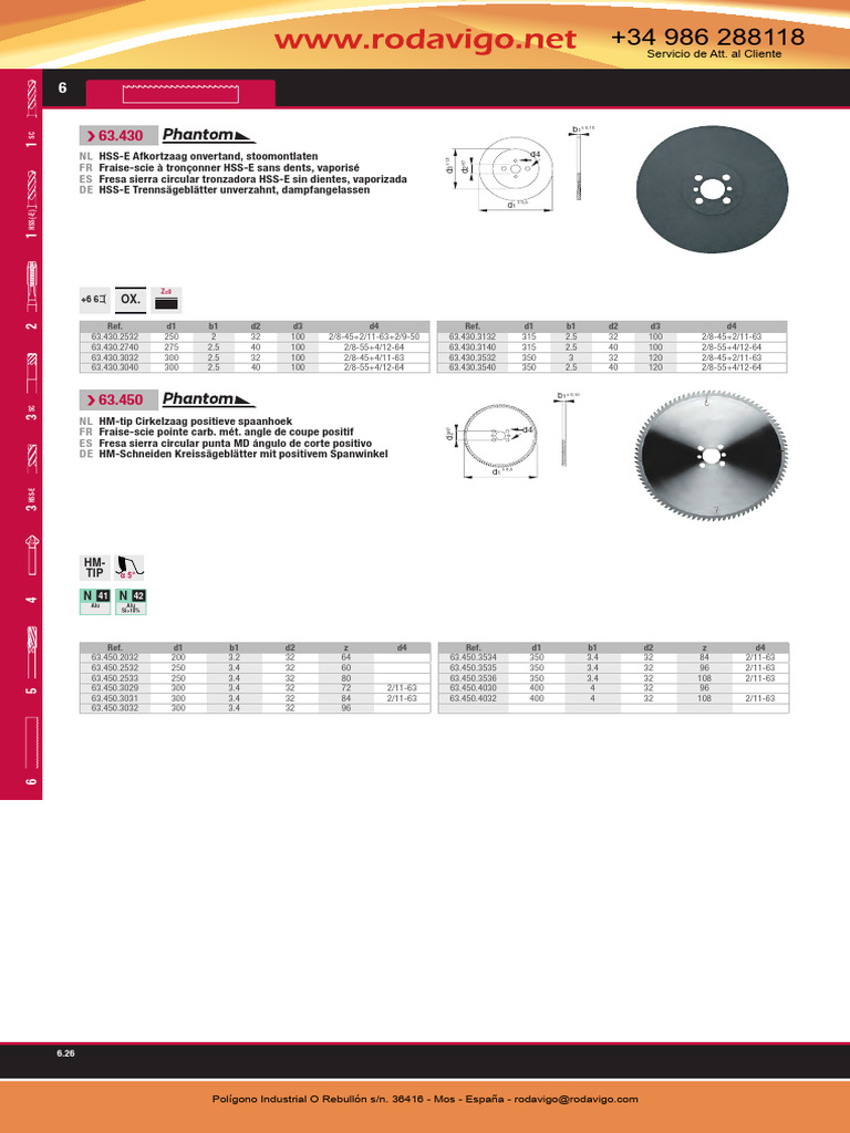 Fraise-scie HSS-E sans dents | PDF