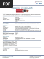 Dekoron Cable Product Specification Sheet | PDF | Wire | Electric Power