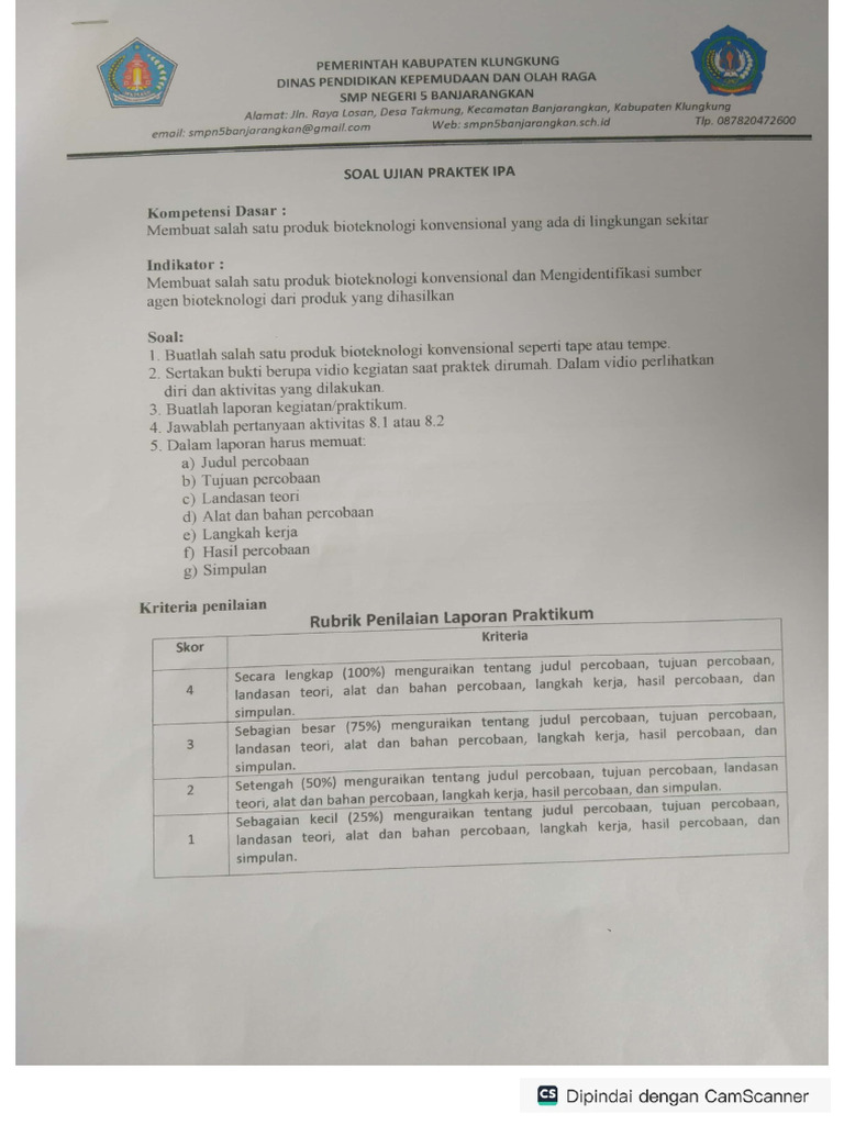 US Praktek IPA 2023 | PDF