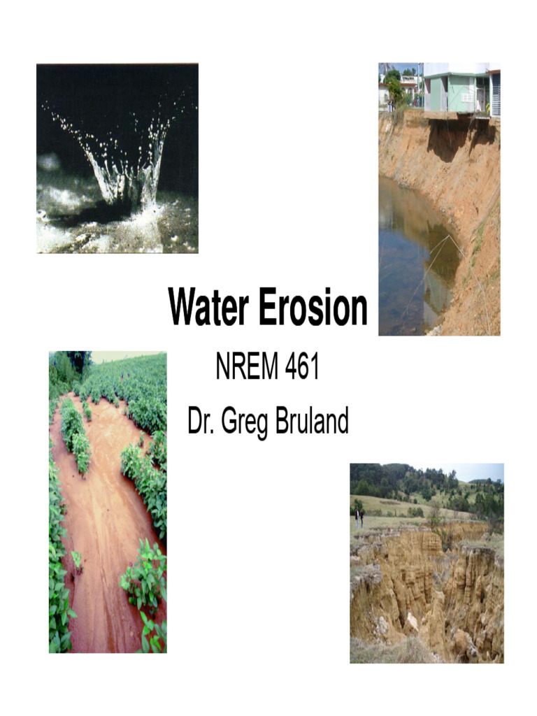 Water Erosion | PDF | Erosion | Surface Runoff