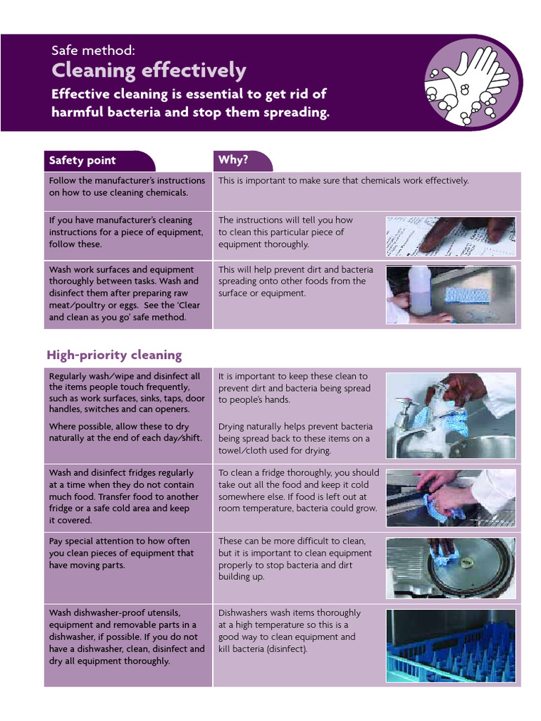 SFBB Cleaning Effectively | PDF | Dishwasher