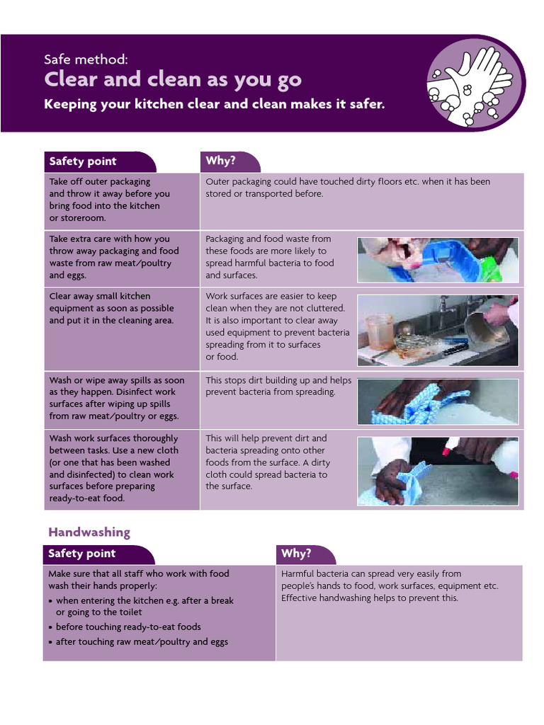 SFBB Clean As You Go | Download Free PDF | Hand Washing