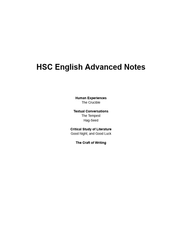 English Advanced Notes by T. James | PDF | The Tempest