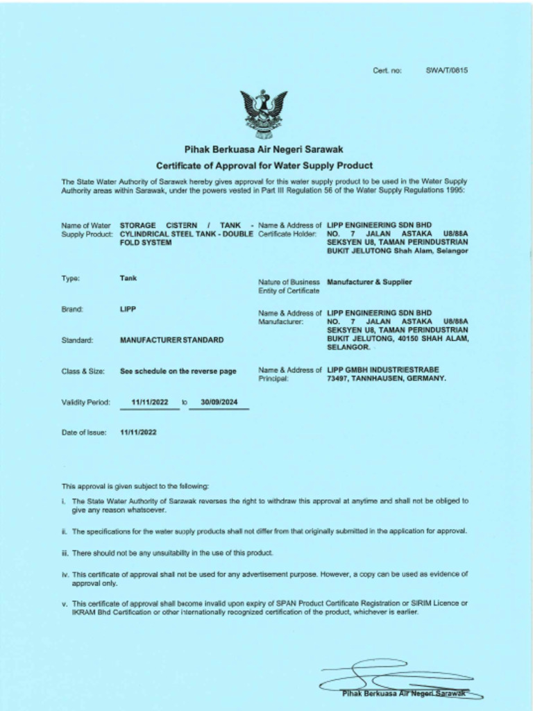 SWA Approval Lipp Doublefold 2023 | PDF