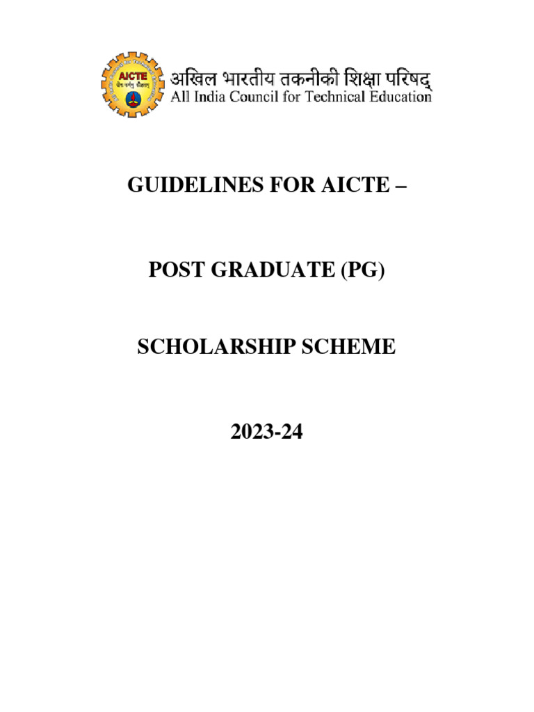 PG Scheme Guidelines (2023-24) | PDF