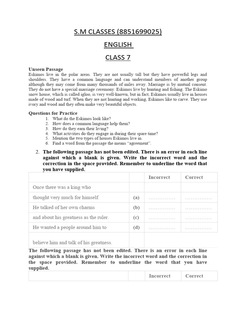 CLASS 7 | PDF CLASS 7 | PDF