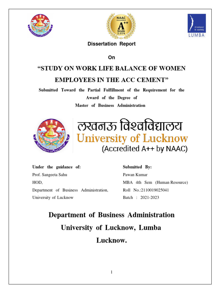 Pawan Report Dissertation ACC | PDF