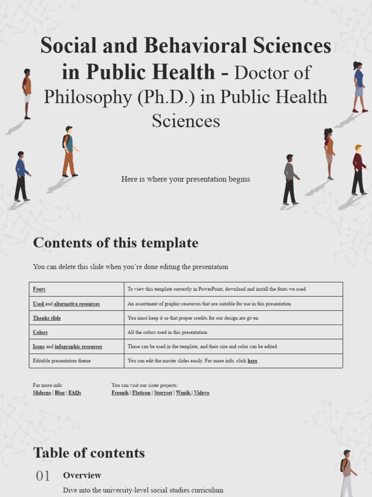 Social and Behavioral Sciences in Public Health - Doctor of Philosophy (PH.D.) in Public Health ...