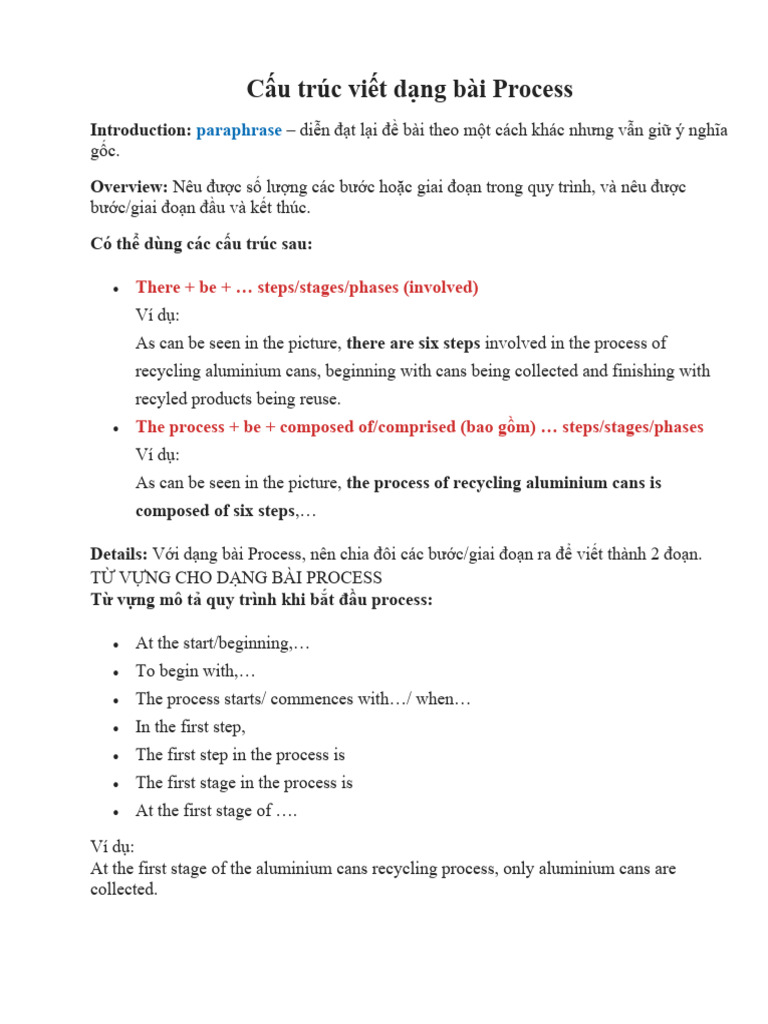 Hướng Dẫn Viết Bài Process | PDF | Aluminium