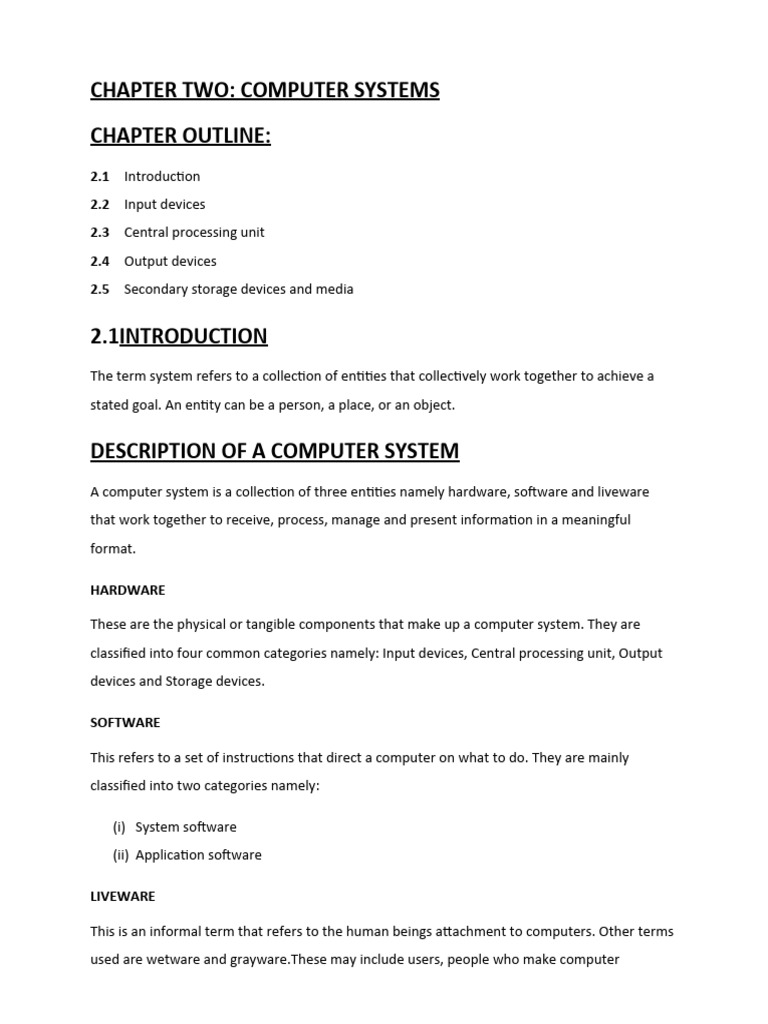 Computer System | PDF | Computer Data Storage | Computer Monitor