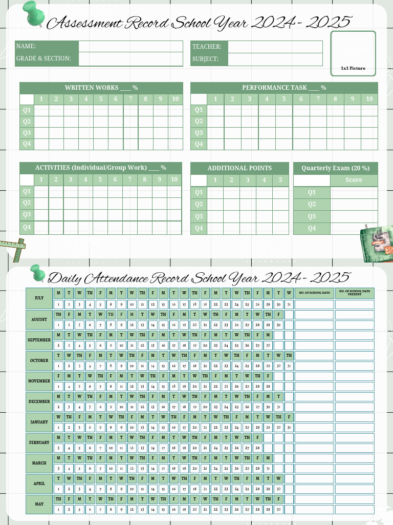 Assessment Record - GREEN | PDF