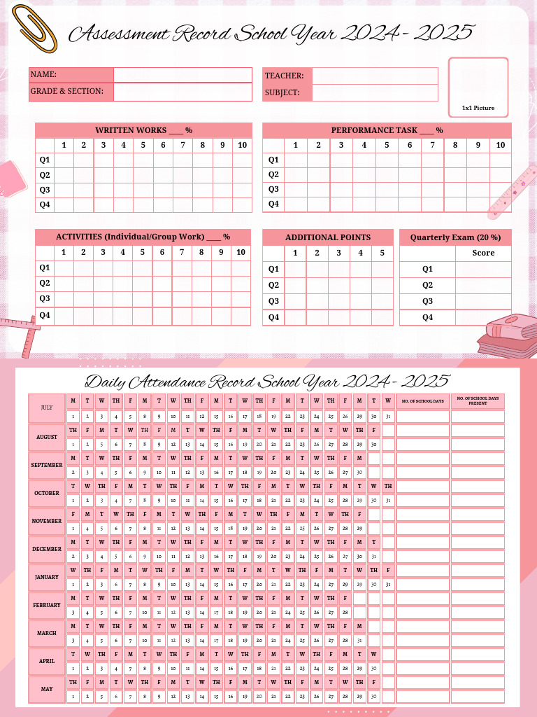 Assessment Record - PINK - Layout #2 | PDF