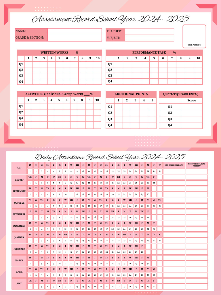 Assessment Record - PINK - Layout #1 | PDF