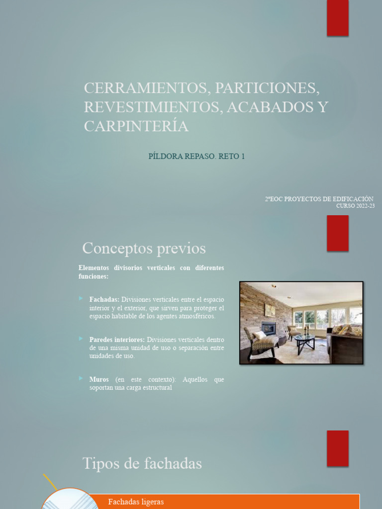 01. PÍLDORA. ACABADOS | PDF | pared | Hormigón