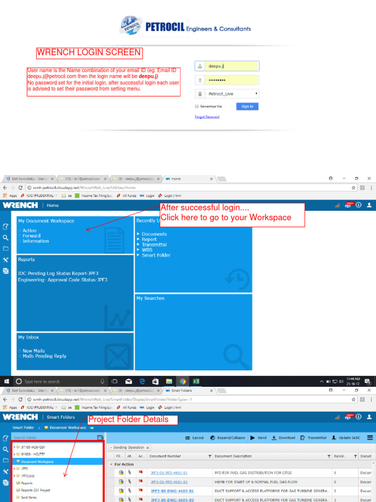 Wrench Login and Document Upload Guide | PDF | Password | Information ...