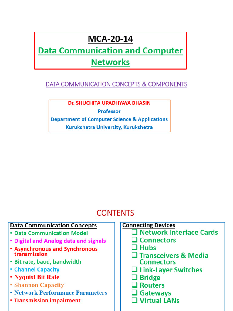 Unit - Ii - PPT-1 Mca-20-14 | PDF | Computer Network | Network Switch